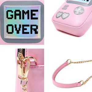 Bags | Game Over Pink Bag Gamer Girl Purse | Poshmark